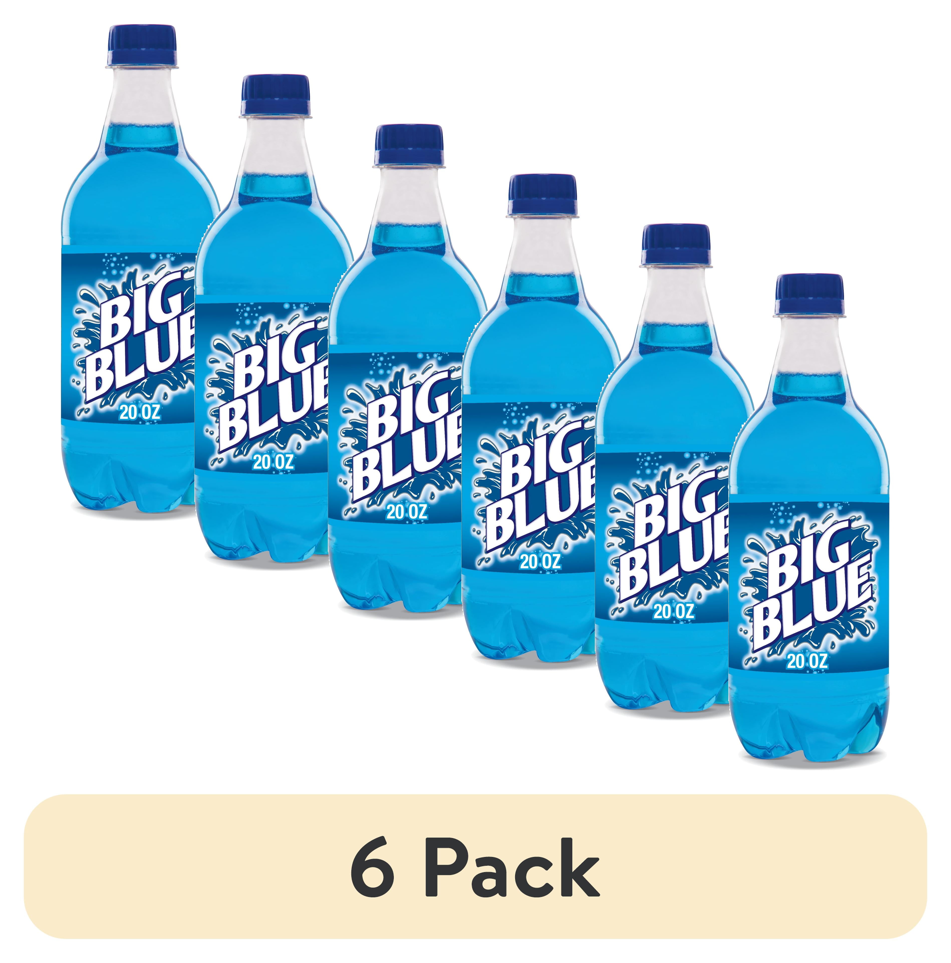 (6 pack) Big Blue Soda Pop, 20 fl oz, Bottle - Walmart.com