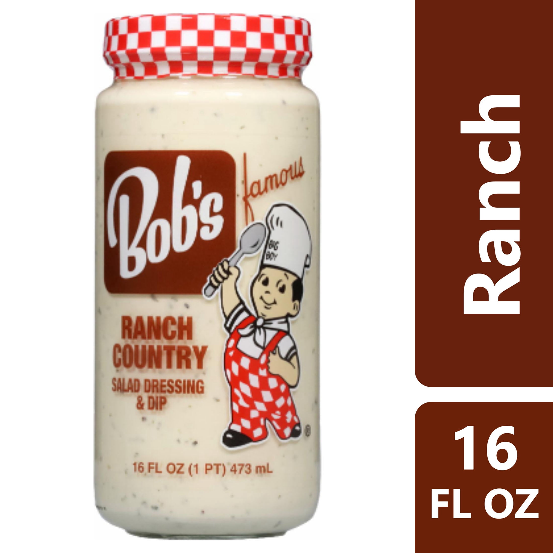Bob's Ranch Country Salad Dressing Dip 16 fl oz Great on Salads and as ...