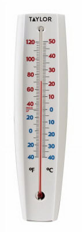 Big & Bold White Tube Thermometer Outdoor 15" x 3", Each - Walmart.com