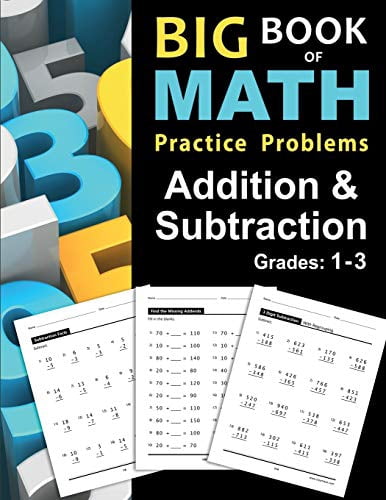Pre-Owned Big Book of Math Practice Problems Addition and Subtraction ...