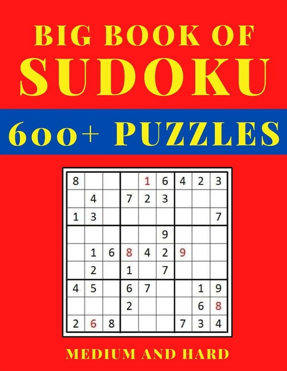 Big Book of Sudoku - Medium and Hard: Sudoku Activity Book with Over ...