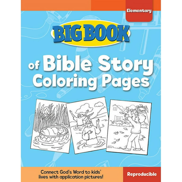 really big book of bible story coloring pages