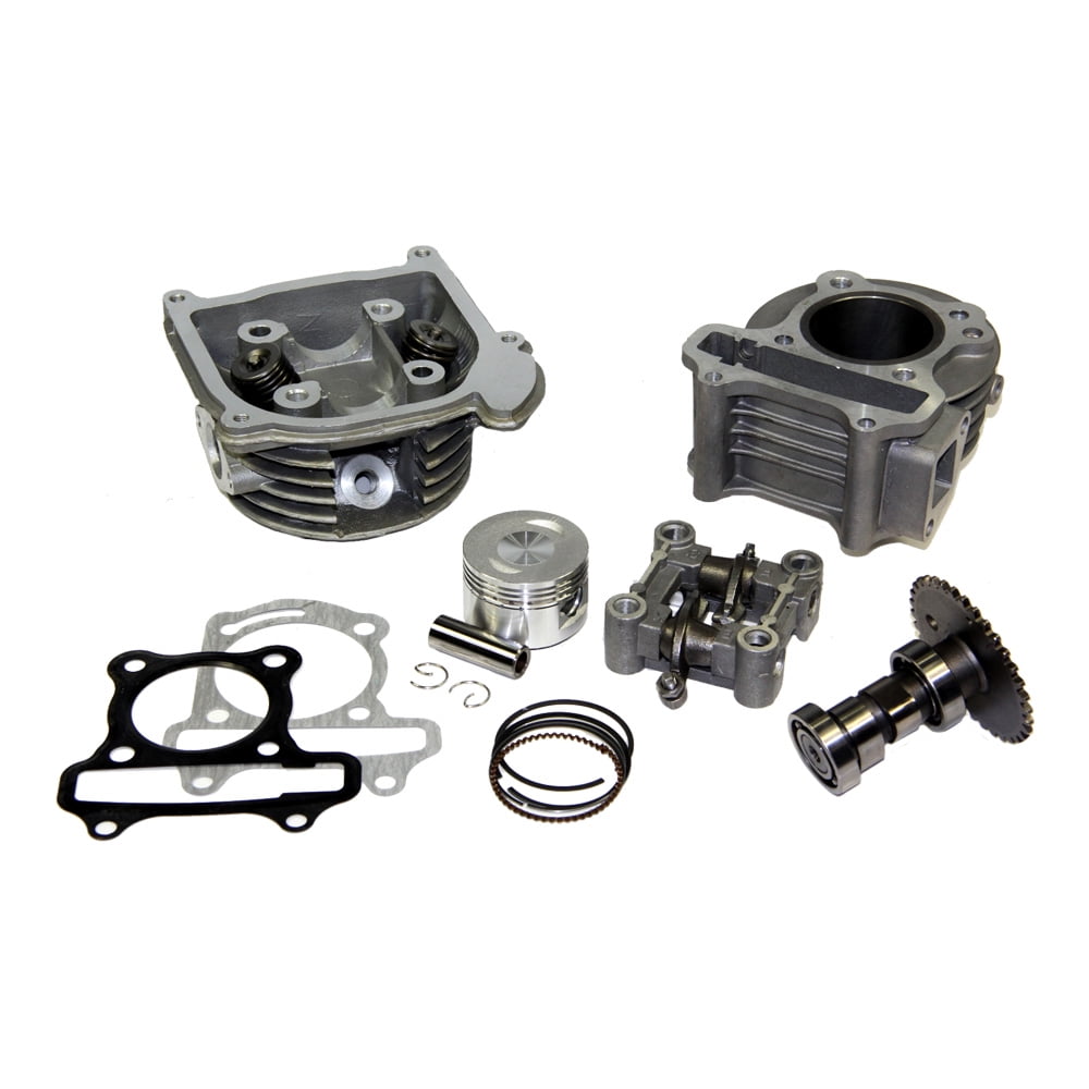 Big Bore kit 50mm / 100cc / Large Valve / Upgrade for 50cc 139QMB ...