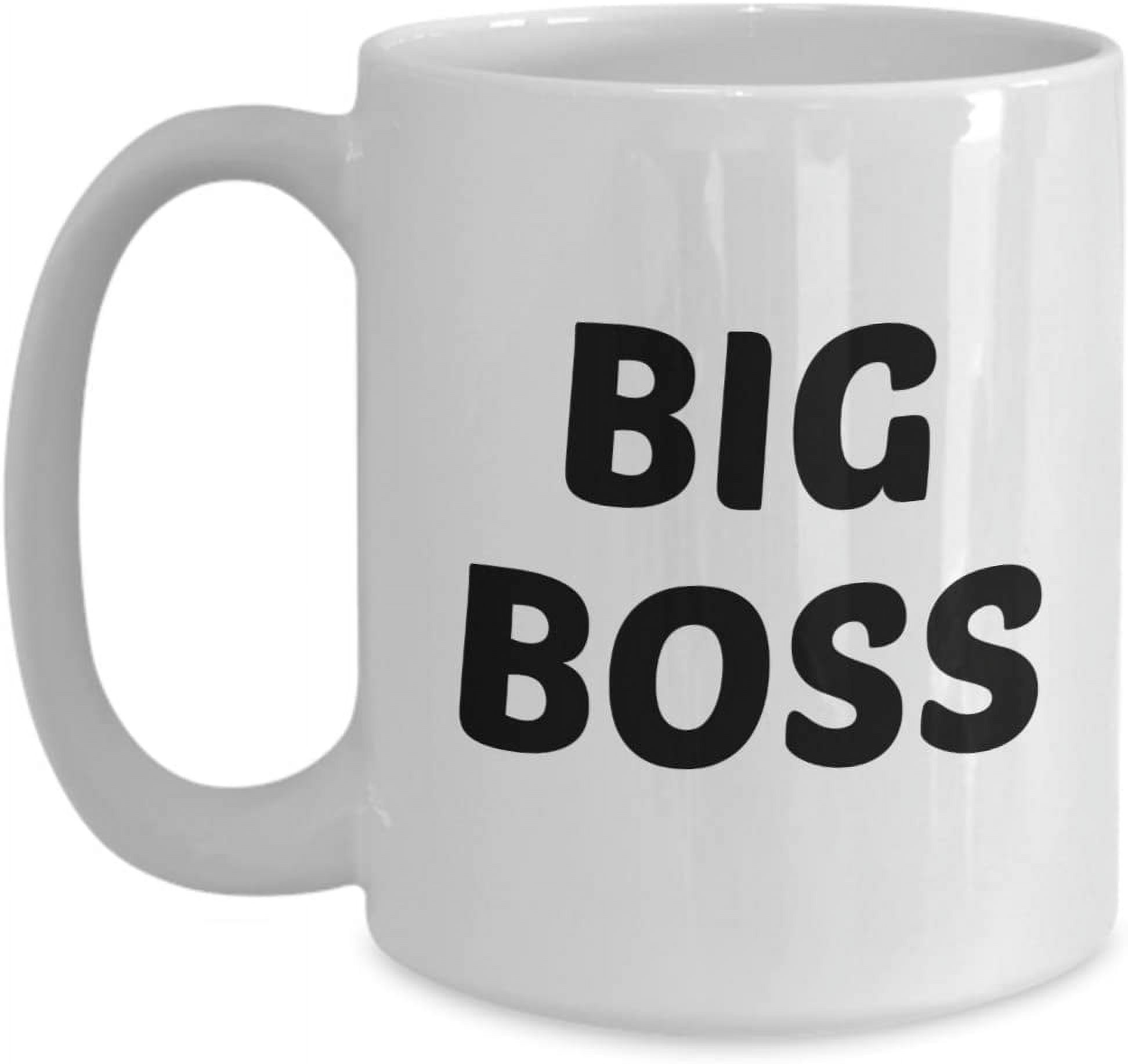 Big Boss Coffee Mug - Funny Tea Hot Cocoa Coffee Cup - Novelty Birthday ...