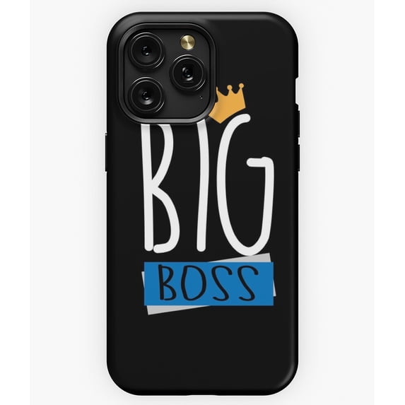 Big Boss Crown King Funny Title G3555 Phone Case for iPhone17 16 15 14 ...