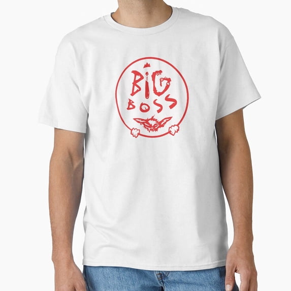 Big Boss Humorous Muscular Armored Bounty Hunter Manager Slogan T-Shirt ...