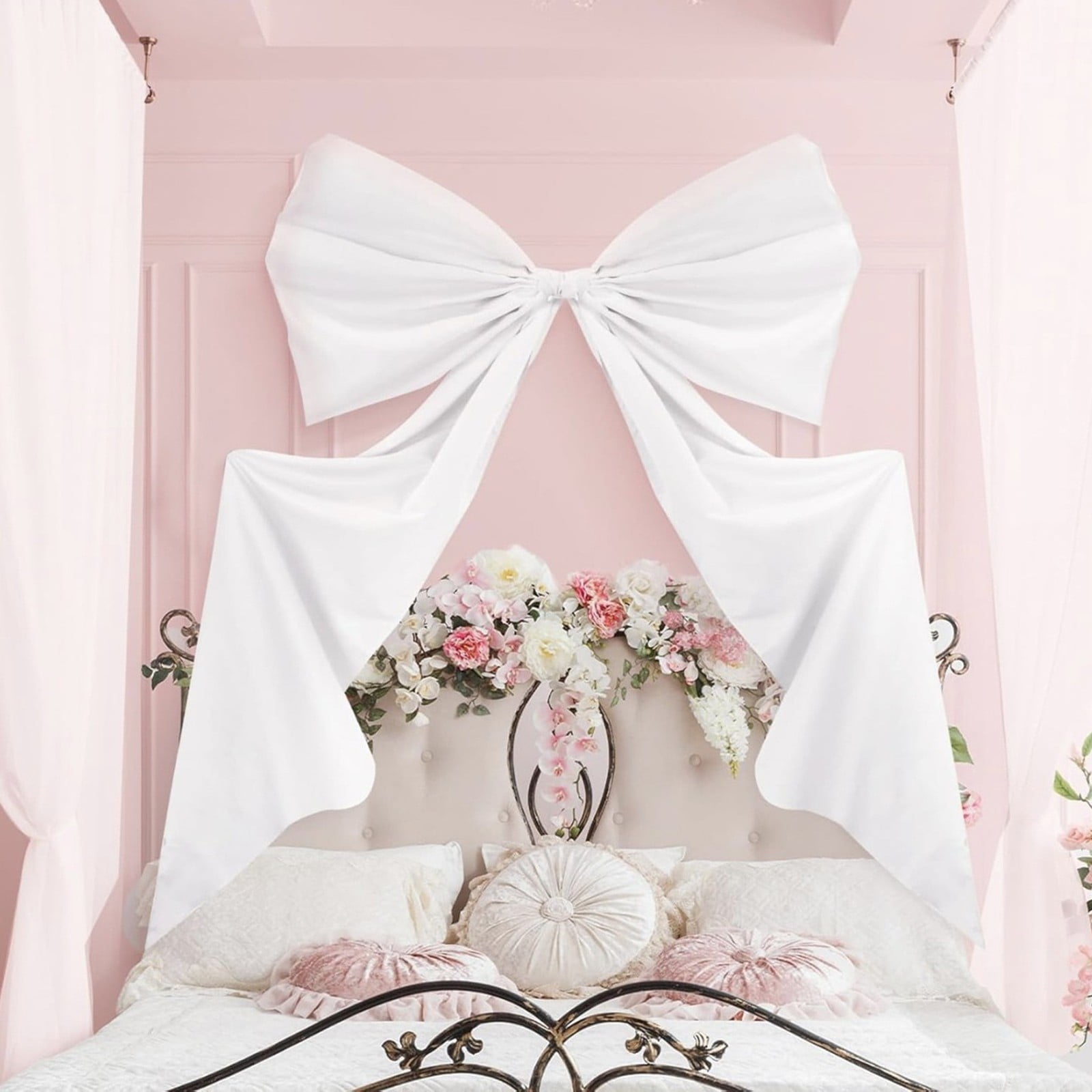 Big Bow Decor 37 X 80 Inch Giant Bow Wall Decor for Room Backdrop Large ...