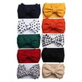 Big Bows Baby Girl Headbands with Bows Elastics Nylon Hairbands ...