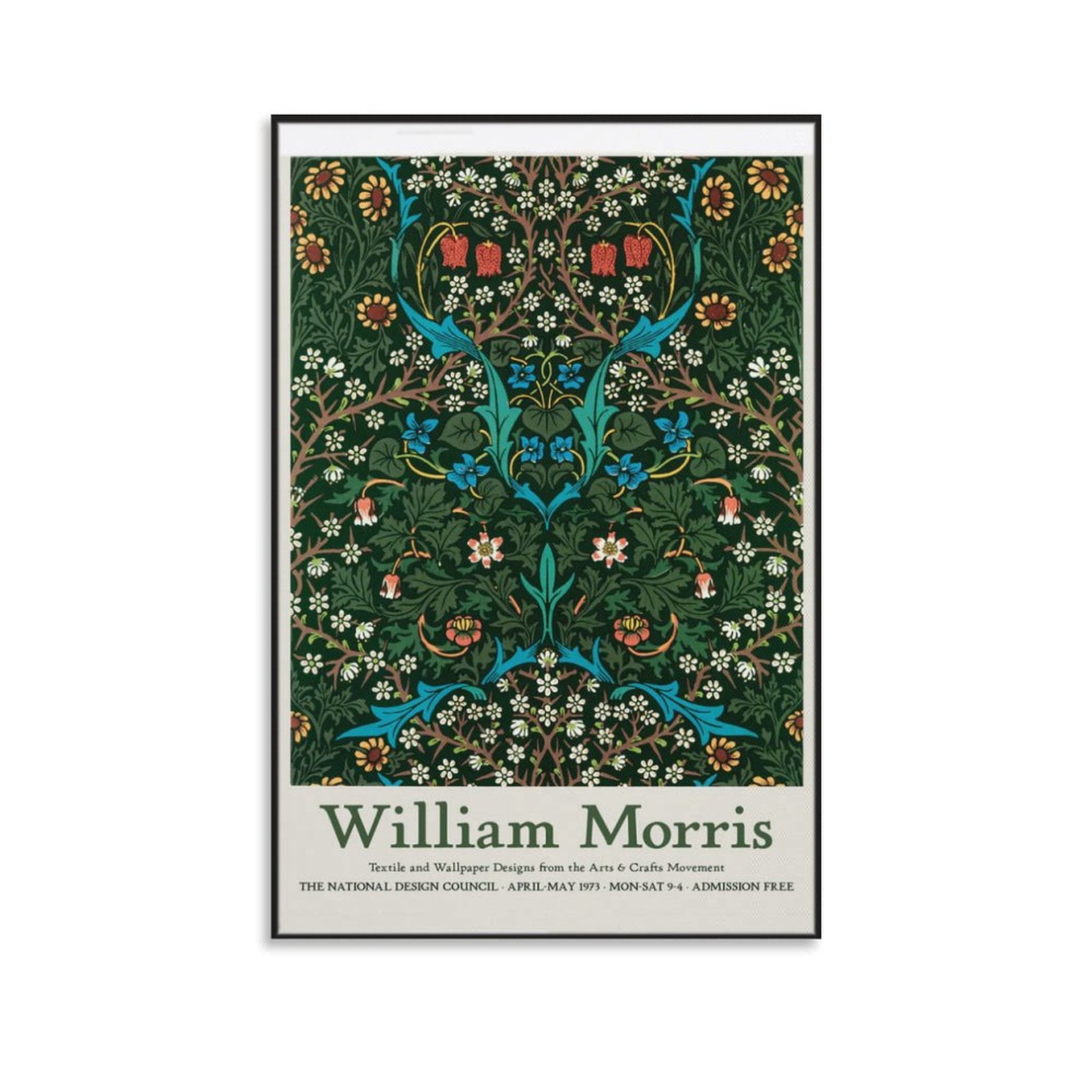Big Box Art Tulip with Border by William Morris Posters Painting On ...