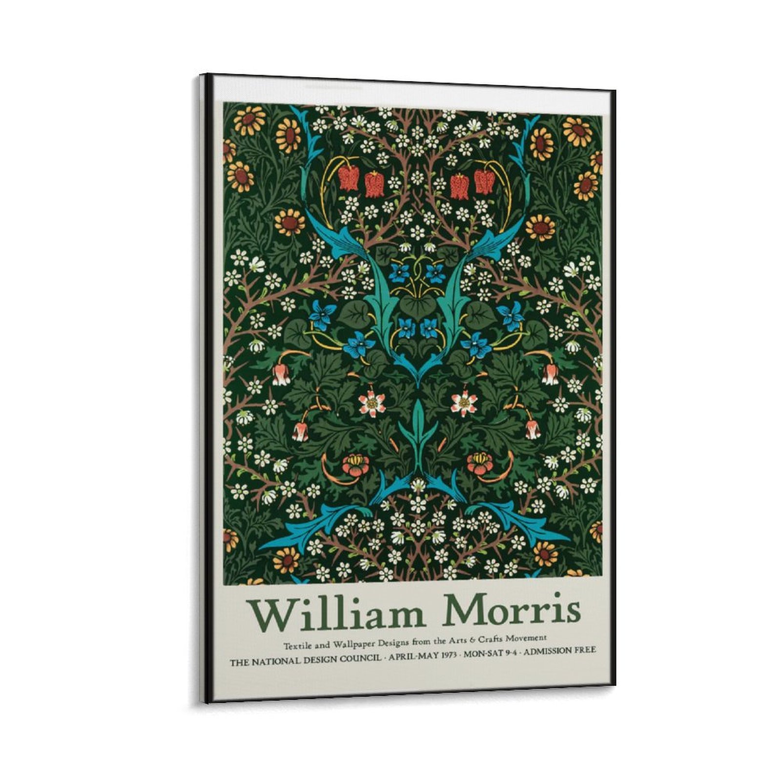 Big Box Art Tulip with Border by William Morris Posters Wall Art Poster ...