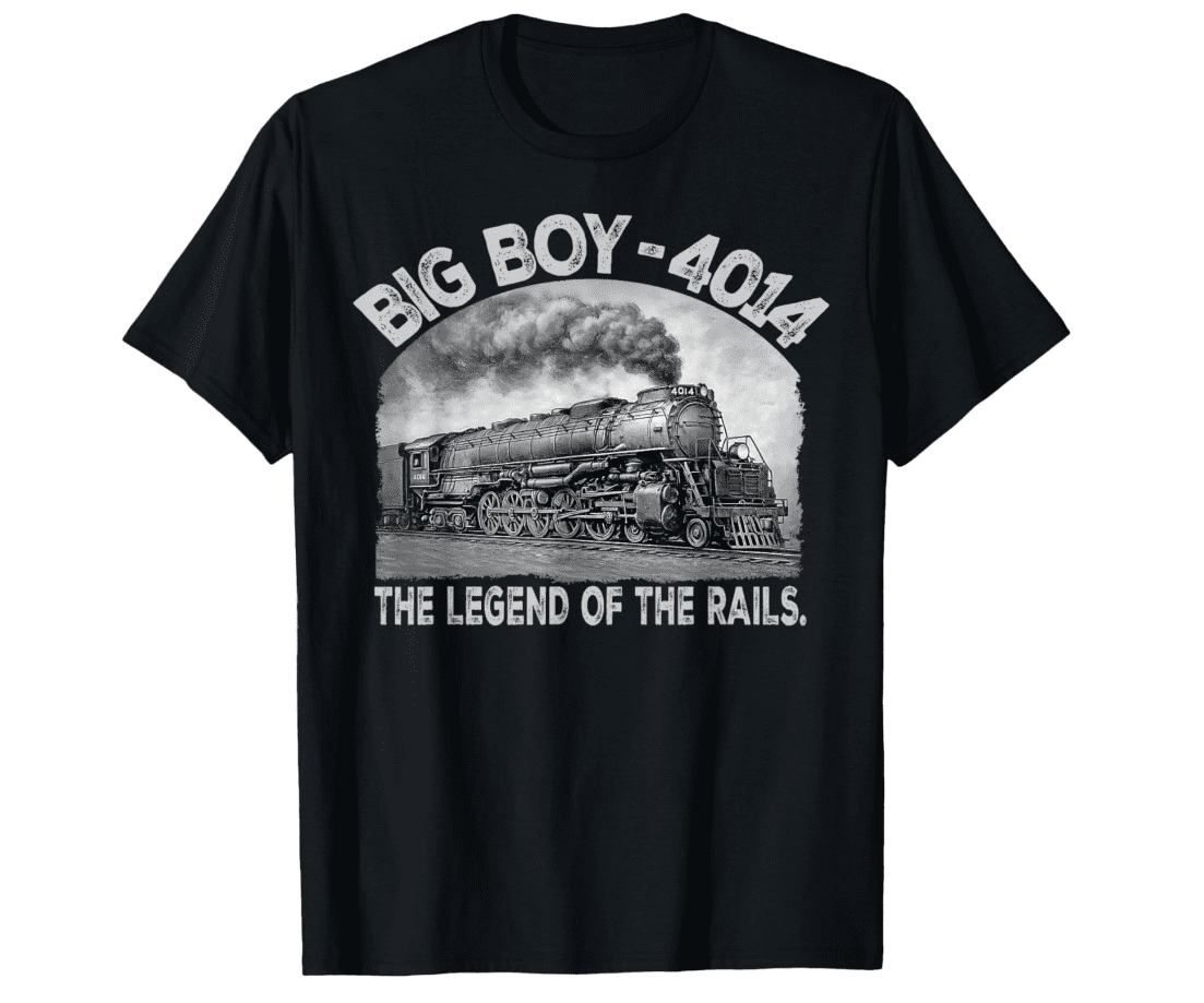 Big Boy 4014 Steam Engine Locomotive Train Vintage Railroad T-Shirt ...
