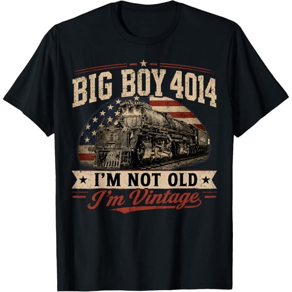 Big Boy 4014 Vintage Steam Locomotive Railroad Train Engine T-Shirt ...