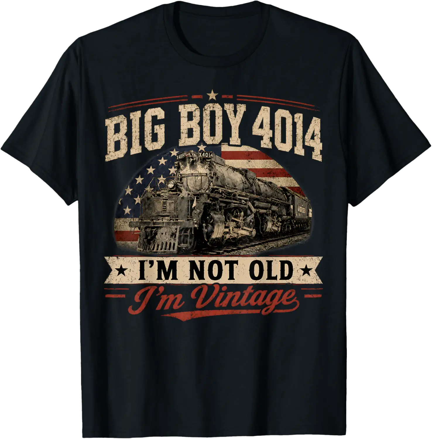Big Boy 4014 Vintage Steam Locomotive Railroad Train Engine T-Shirt ...