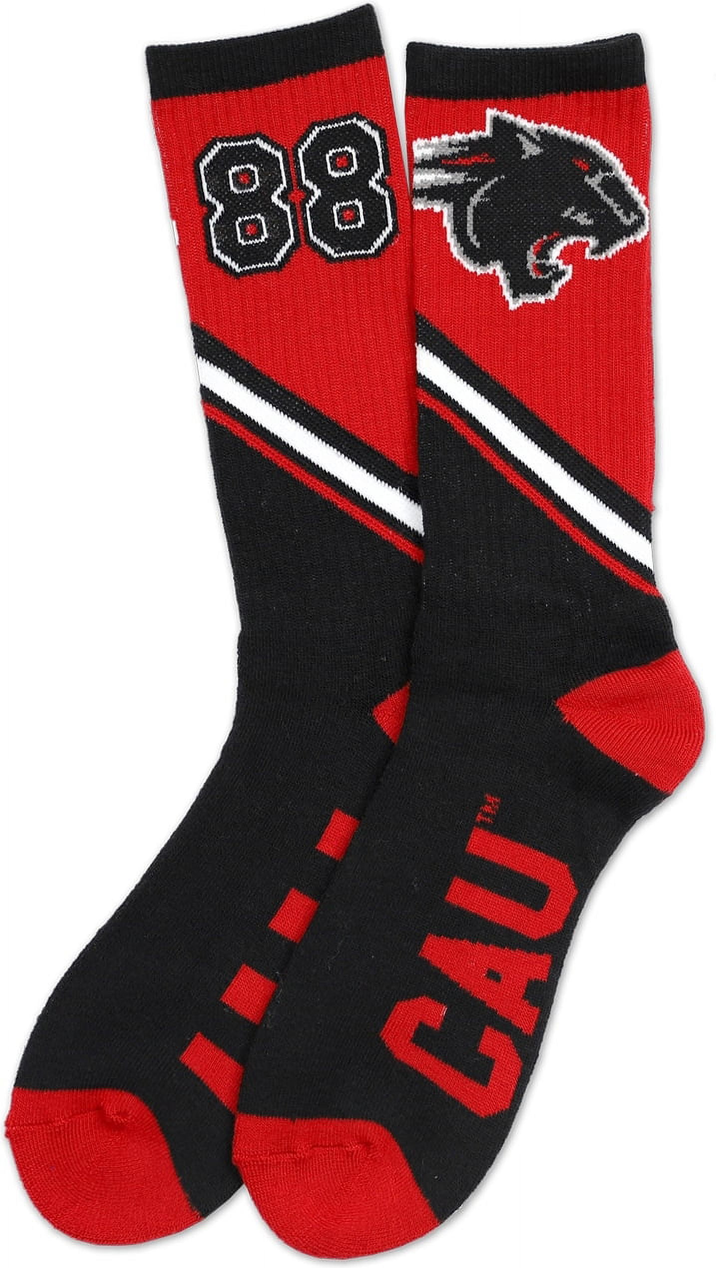Big Boy Clark Atlanta Panthers S3 Athletic Mens Socks [Black] - Walmart.com