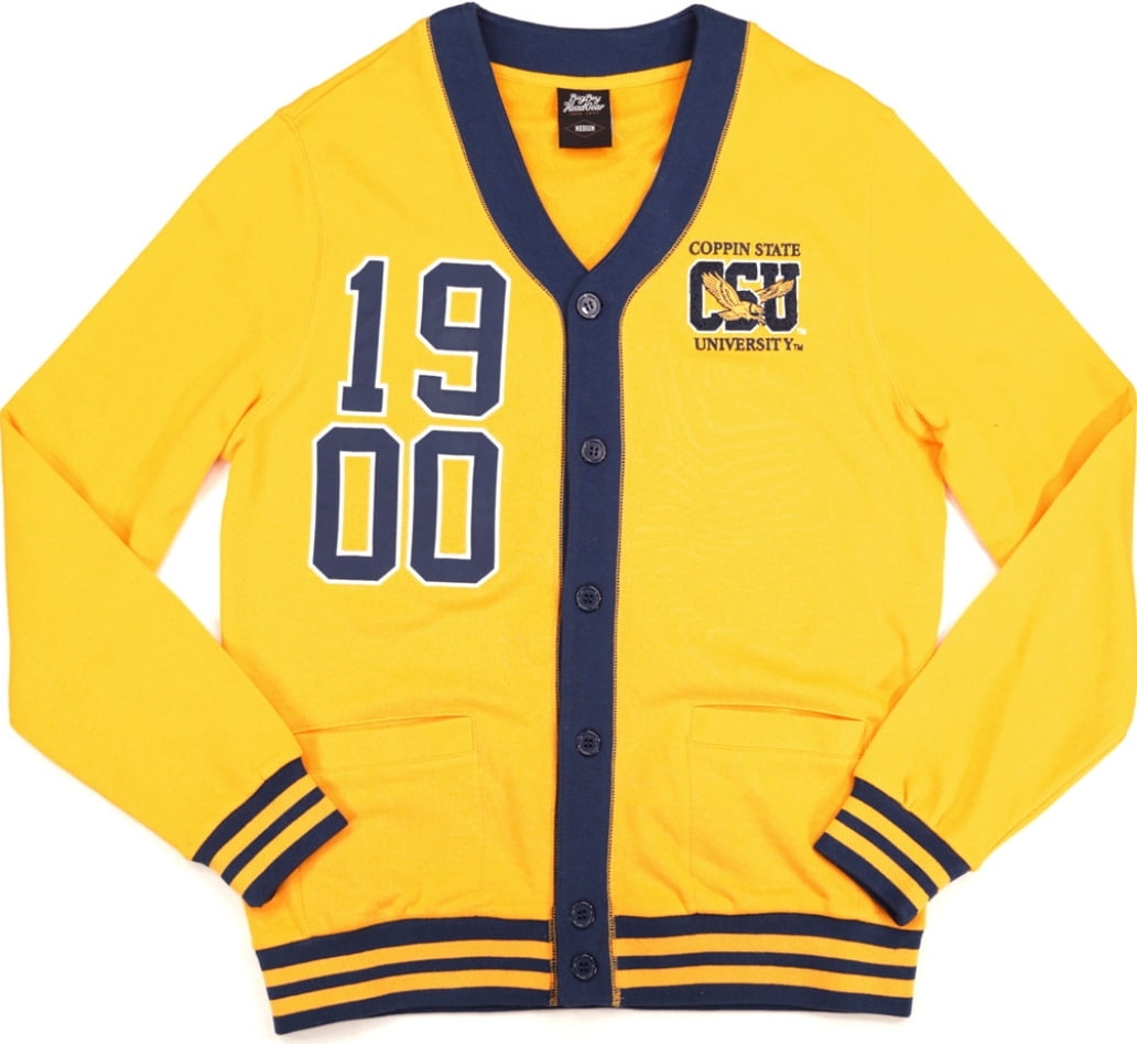 Big Boy Coppin State Eagles S5 Mens Cardigan [Gold - S] - Walmart.com
