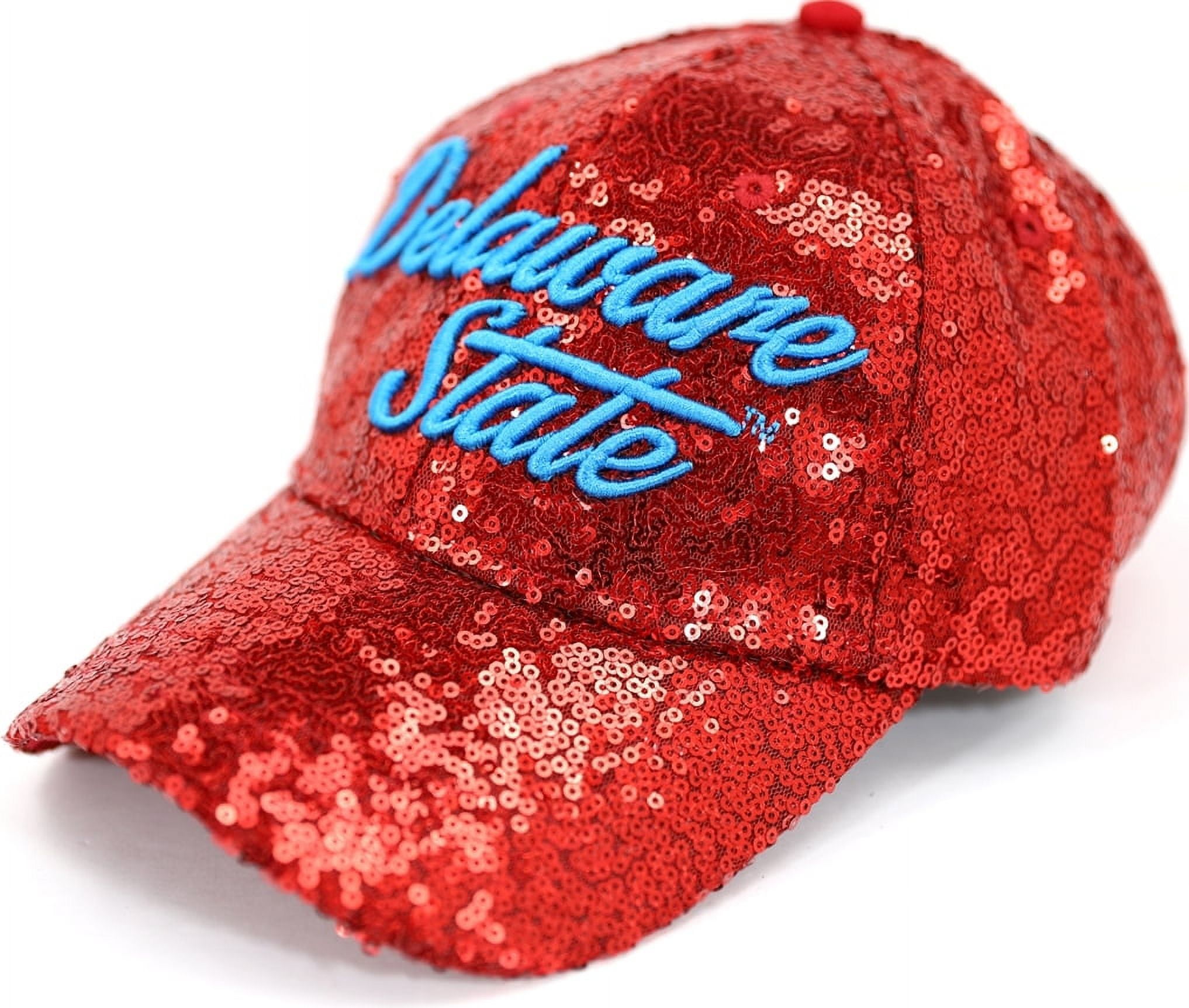 Big Boy Delaware State Hornets S141 Ladies Sequins Cap [Red ...