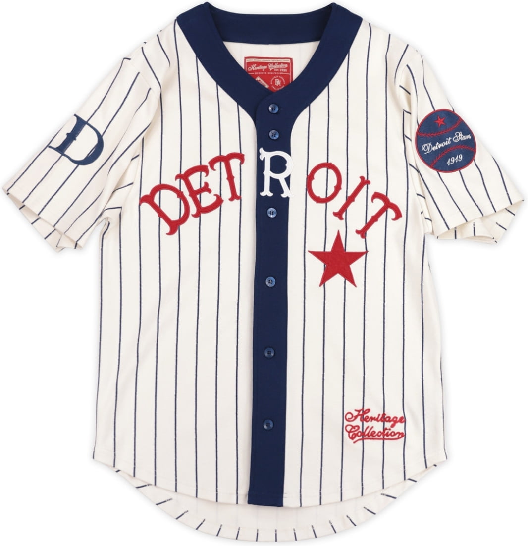 Big Boy Detroit Stars S2 Heritage Mens Baseball Jersey [Ivory White ...