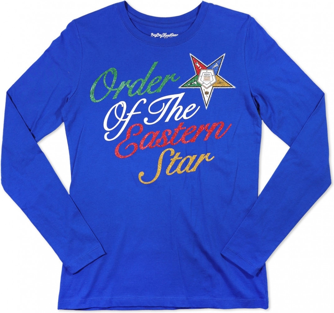 Big Boy Eastern Star Divine 9 S3 Long Sleeve Ladies Tee [Long Sleeve ...