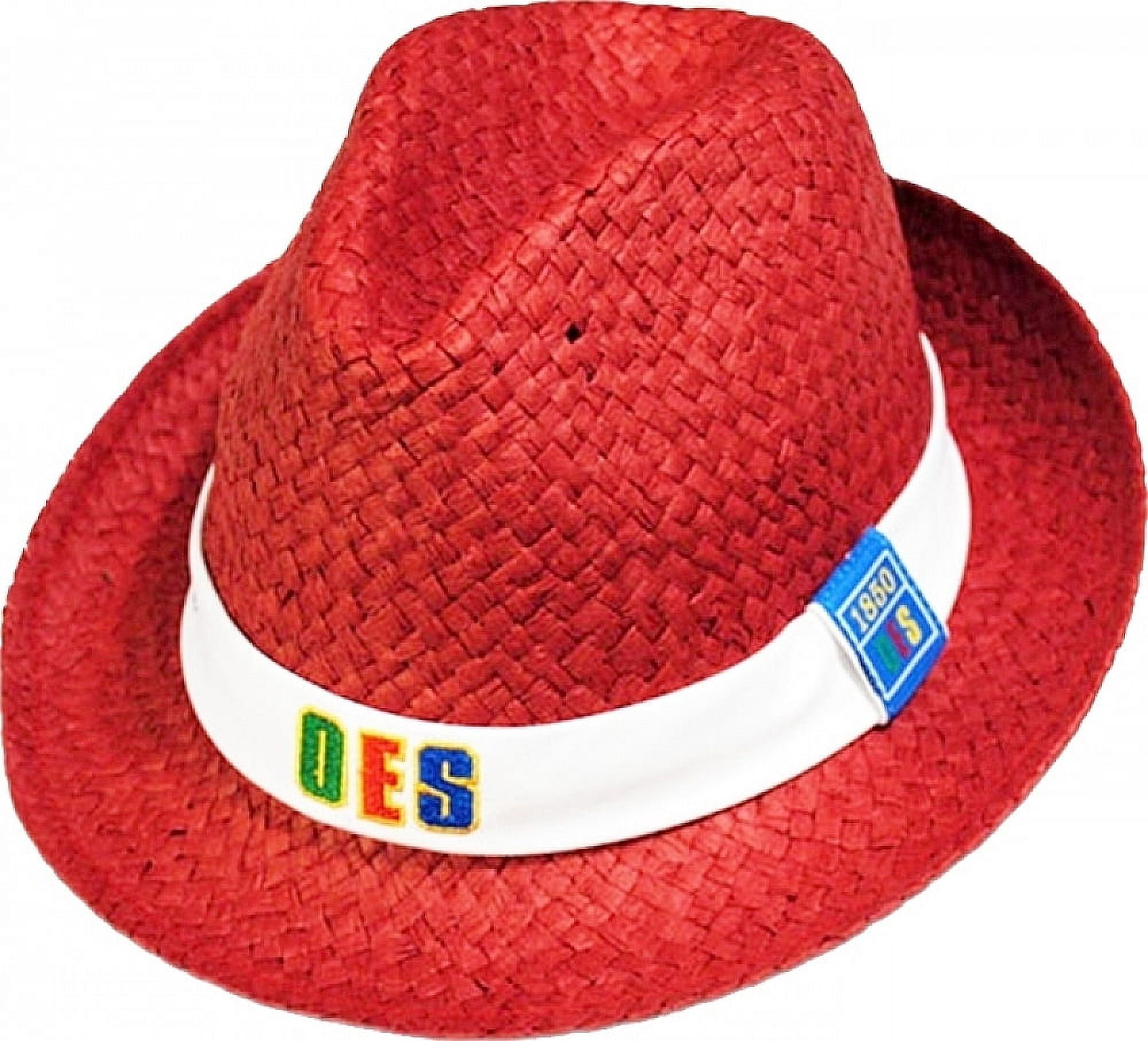 Big Boy Eastern Star Divine S141 Ladies Fedora Straw Hat [Red ...