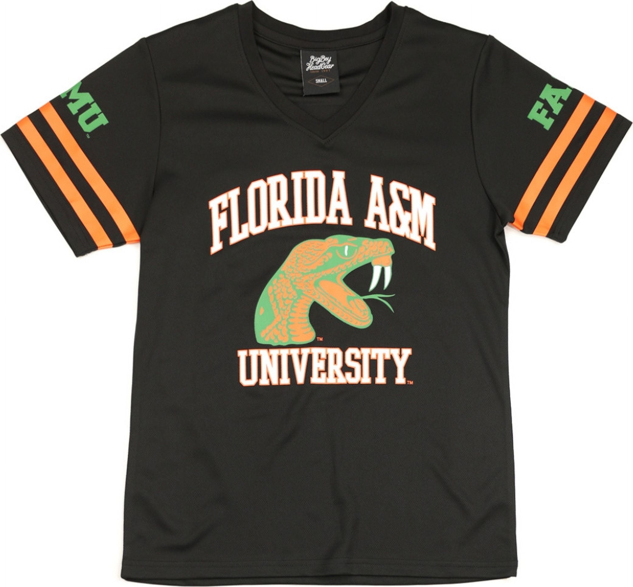 Big Boy Florida A&M Rattlers S1 Womens Football Jersey Tee [Black - M ...