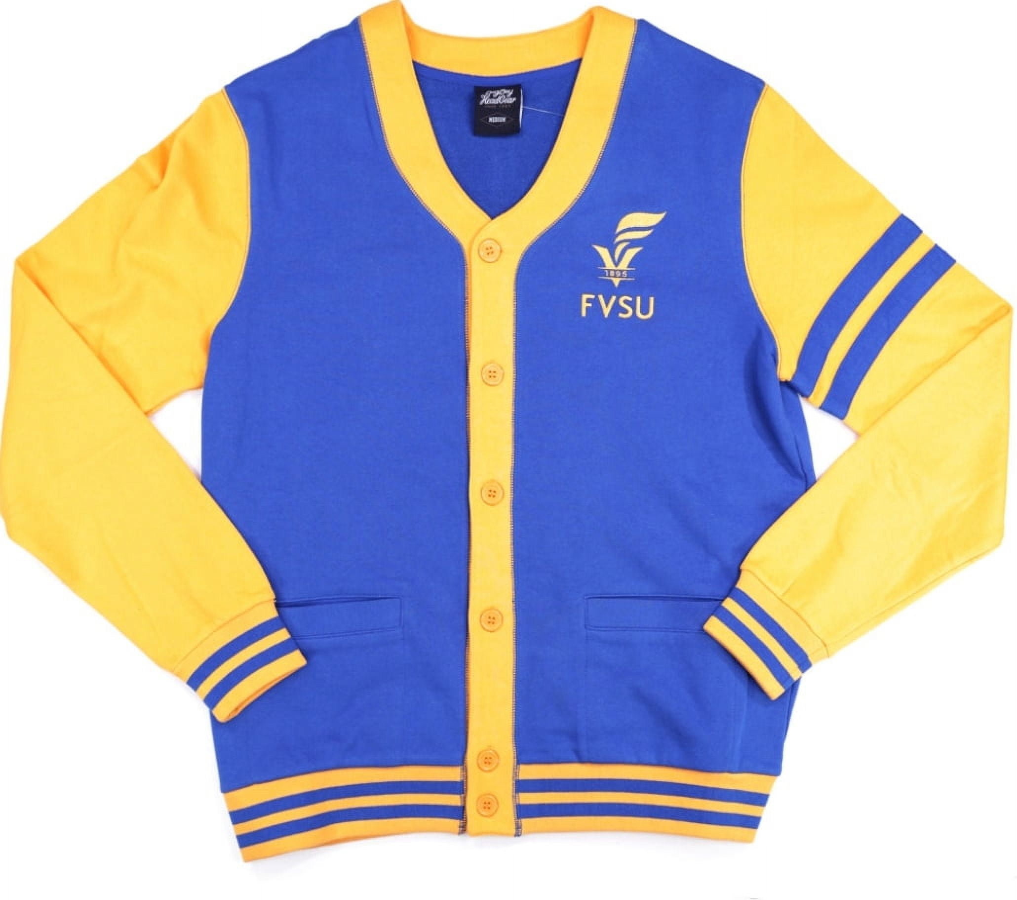 Big Boy Fort Valley State Wildcats S4 Mens Cardigan [Royal Blue - M ...