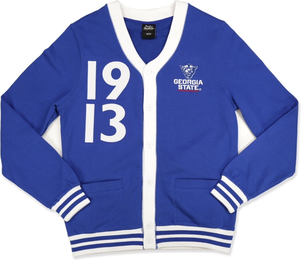 Big Boy Georgia State Panthers S5 Mens Cardigan [Royal Blue - L ...
