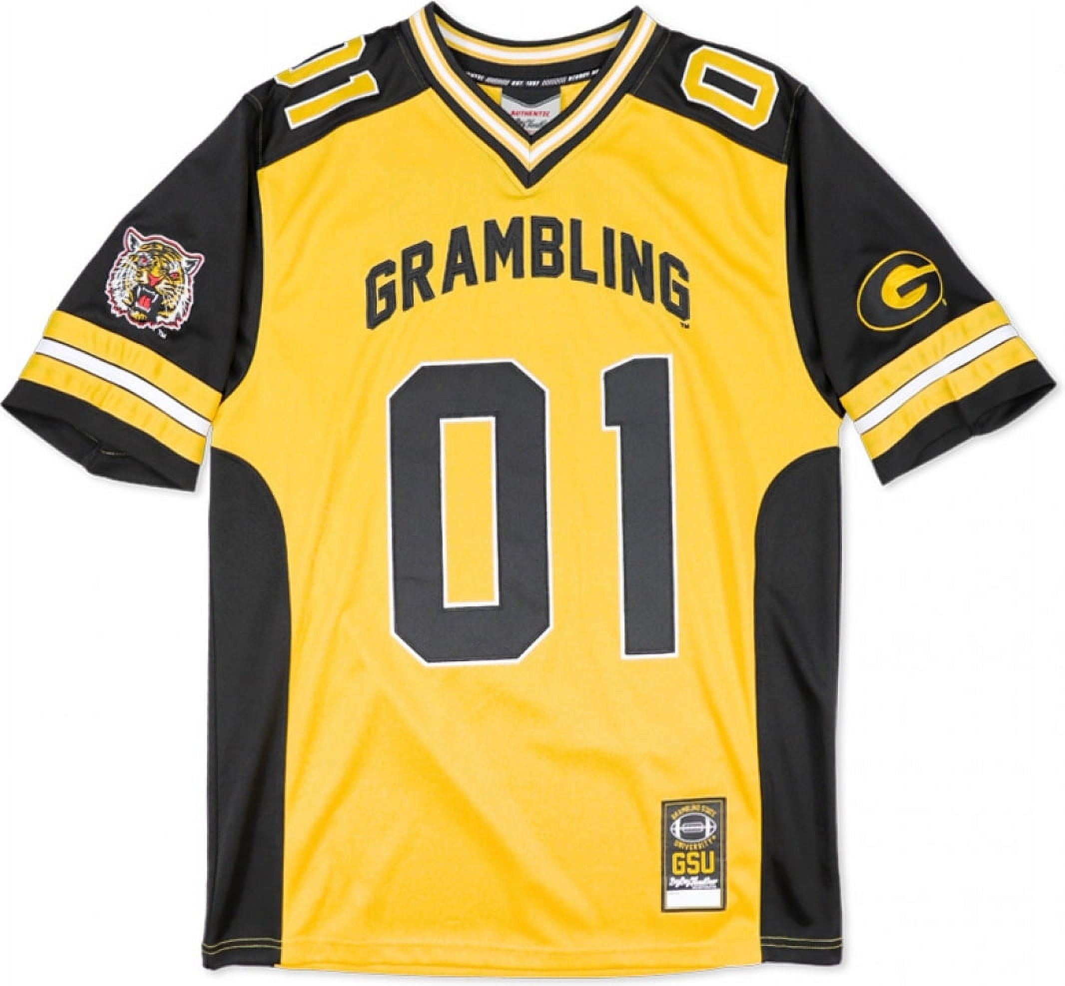 Big Boy Grambling State Tigers S13 Mens Football Jersey [Gold - 4XL ...