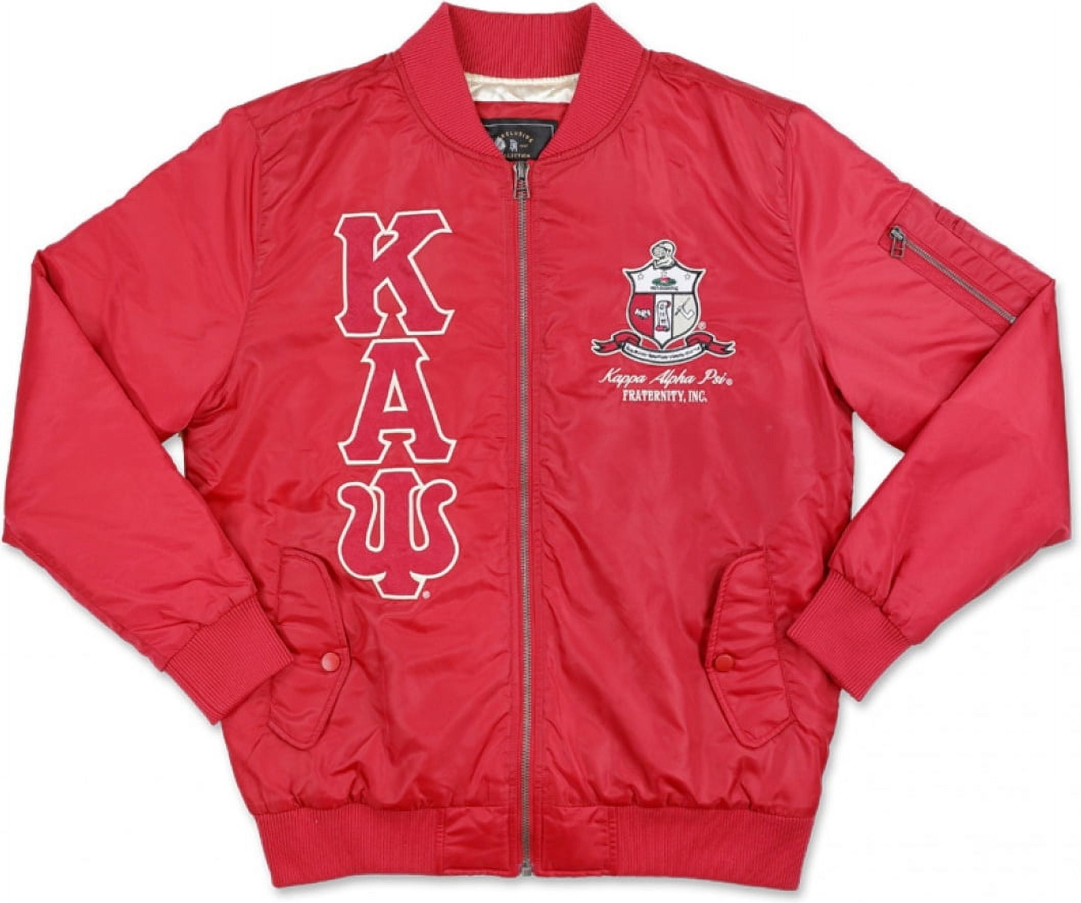Big Boy Kappa Alpha Psi Divine 9 S3 Mens Bomber Jacket [Crimson Red ...