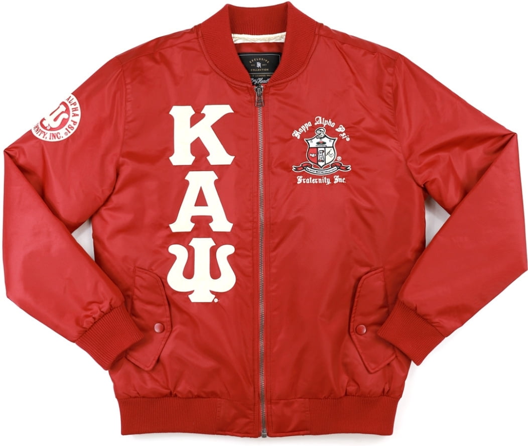 Big Boy Kappa Alpha Psi Divine 9 S4 Bomber Jacket [Crimson Red - M ...