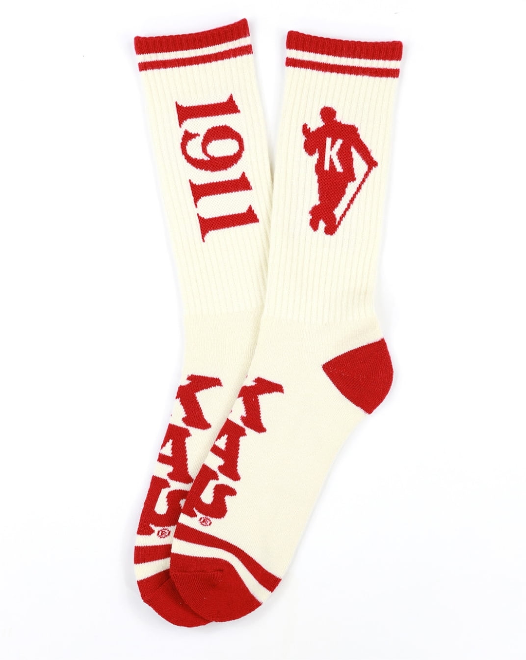 Big Boy Kappa Alpha Psi Divine 9 S5 Athletic Socks [Ivory White ...