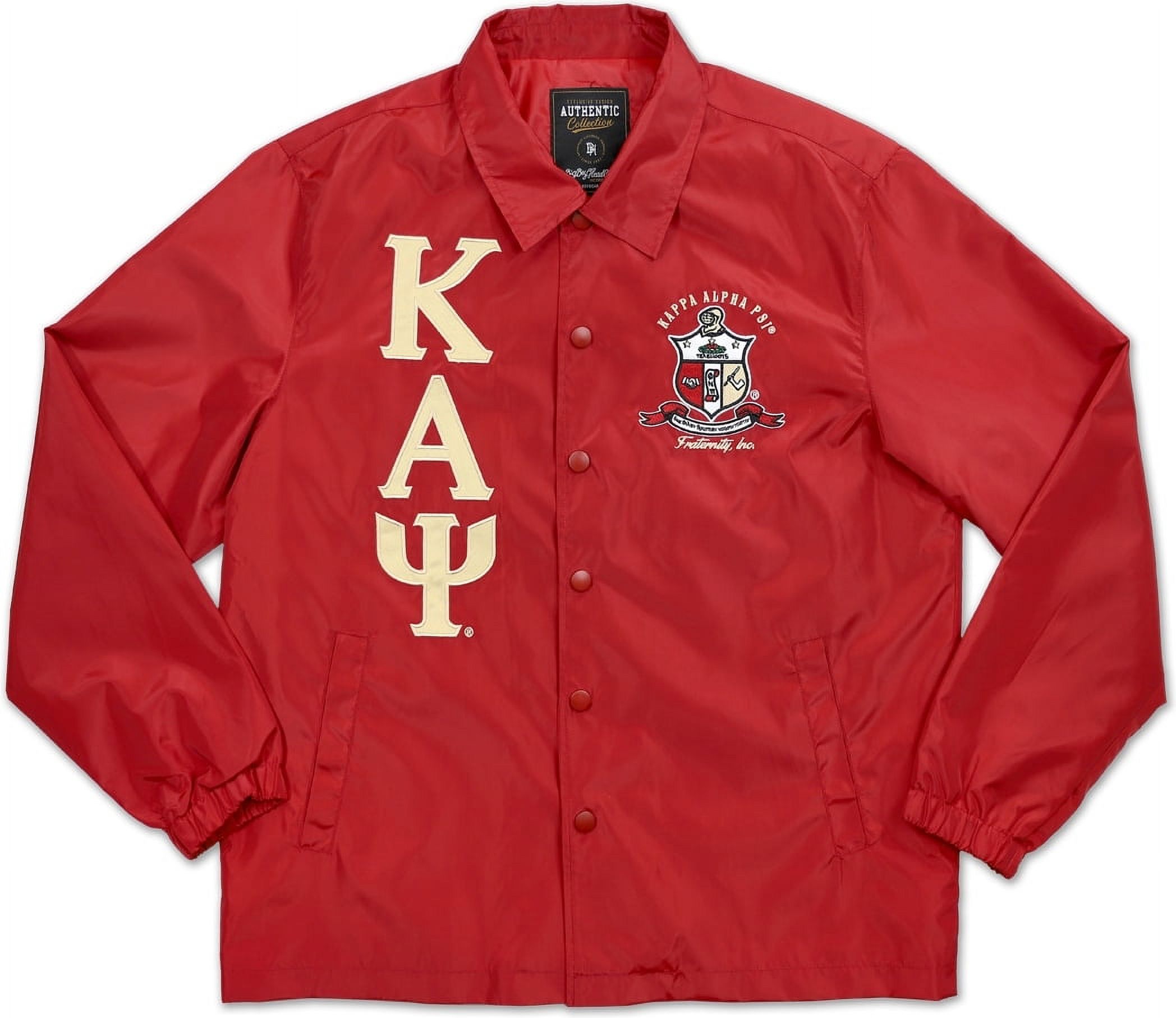 Big Boy Kappa Alpha Psi Divine 9 Waterproof Mens Coach/Line Jacket ...
