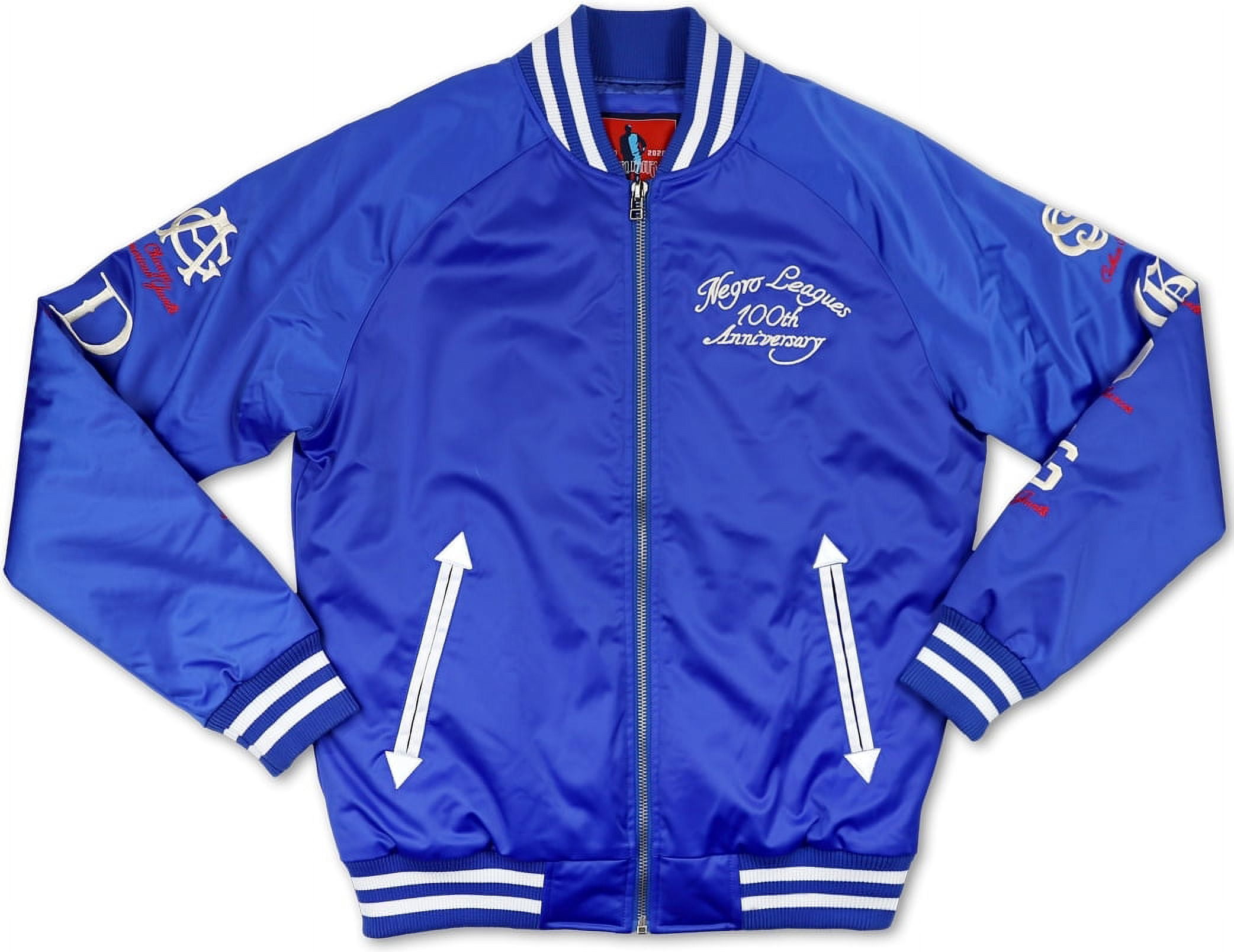Big Boy Negro League Baseball Centennial Satin Mens Baseball Jacket ...