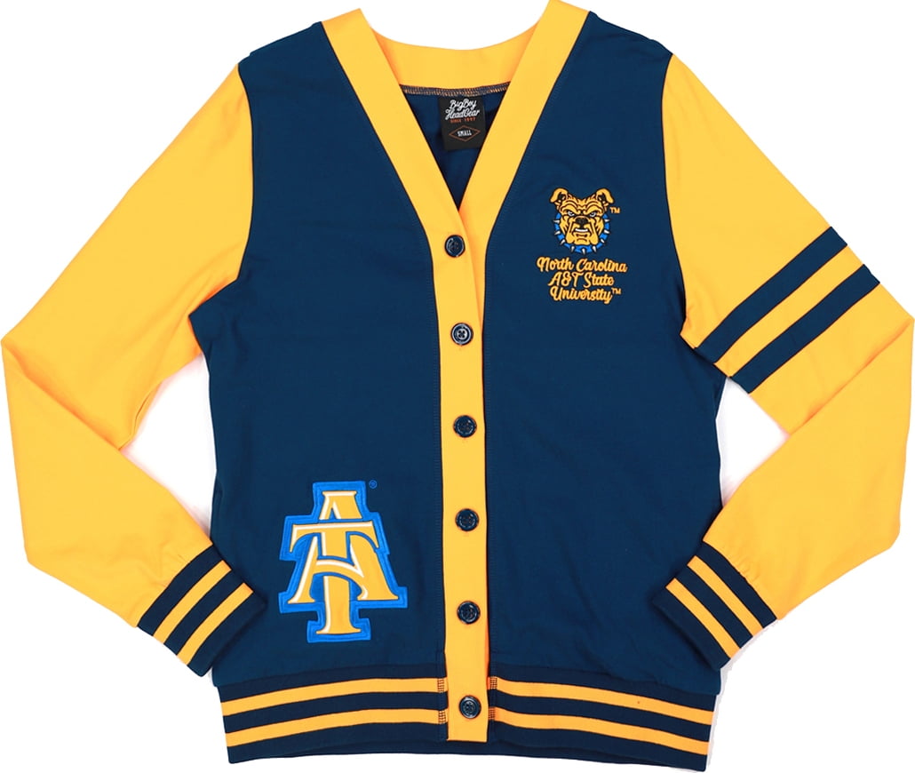 Big Boy North Carolina A&T Aggies S11 Womens Lightweight Cardigan [Navy ...