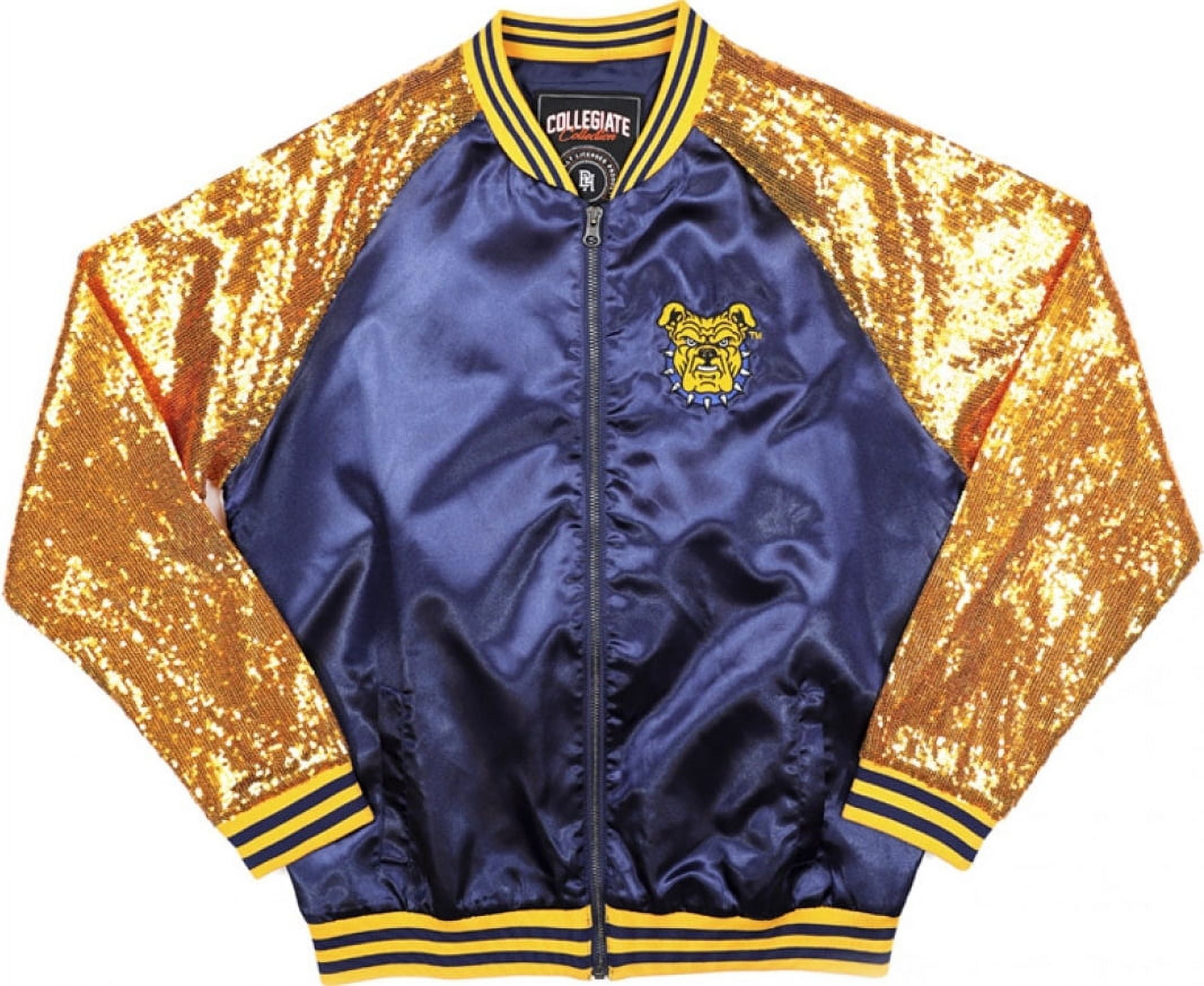 Big Boy North Carolina A&T Aggies S3 Ladies Sequins Satin Jacket [Navy ...