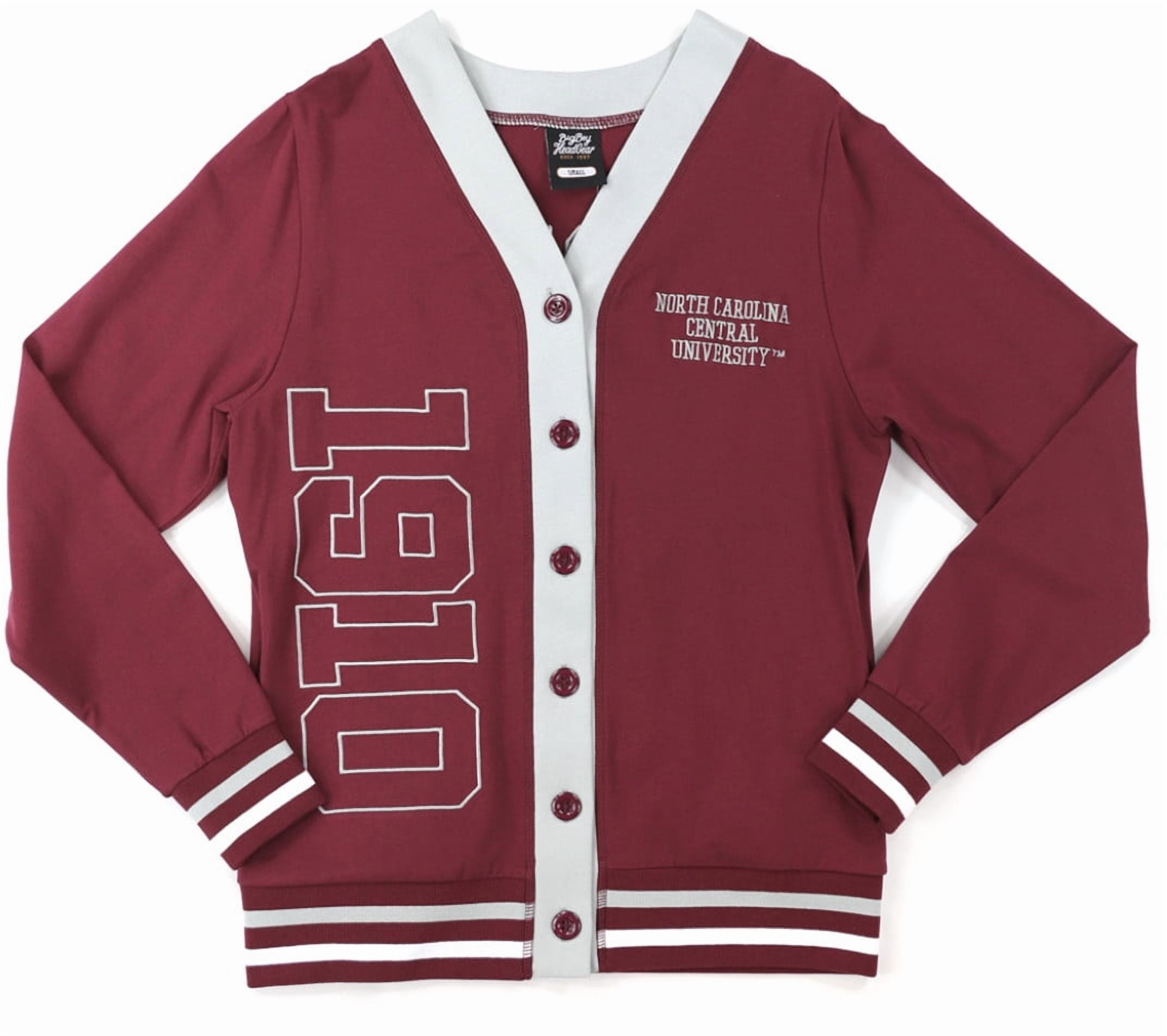Big Boy North Carolina Central Eagles S12 Womens Cardigan [Maroon - M ...