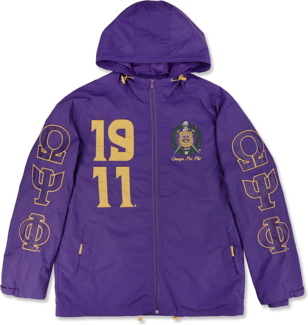 Big Boy Omega Psi Phi Divine 9 S8 Mens Windbreaker Jacket [Purple - 5XL ...