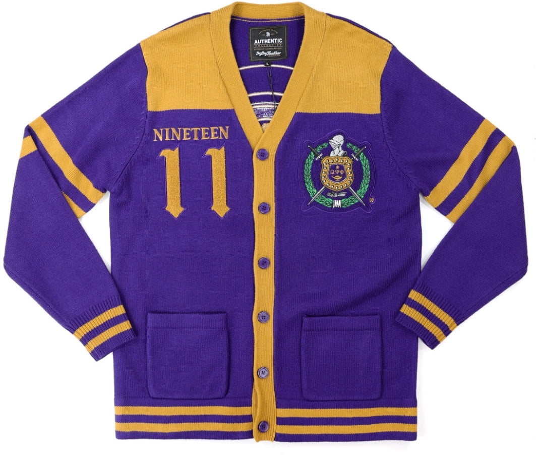 Big Boy Omega Psi Phi Divine 9 S8 Sweater Cardigan [Purple - XL ...