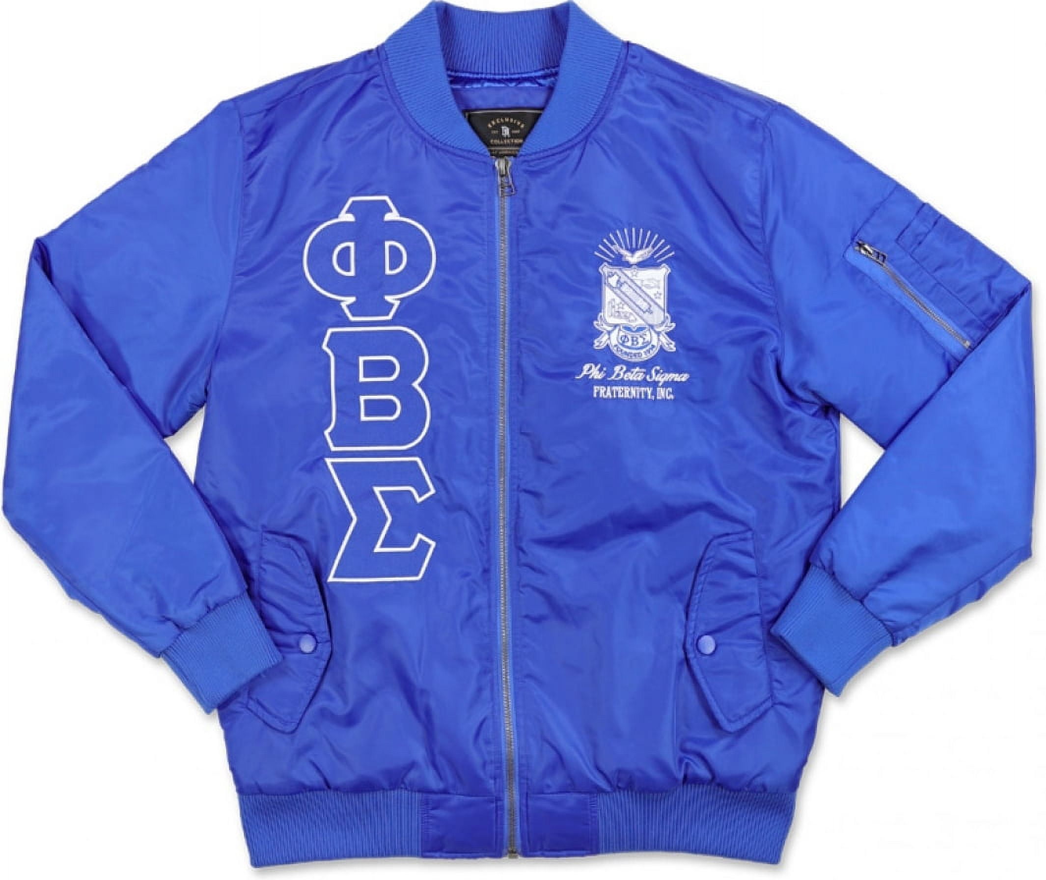 Big Boy Phi Beta Sigma Divine 9 S3 Mens Bomber Jacket [Royal Blue - 3XL ...