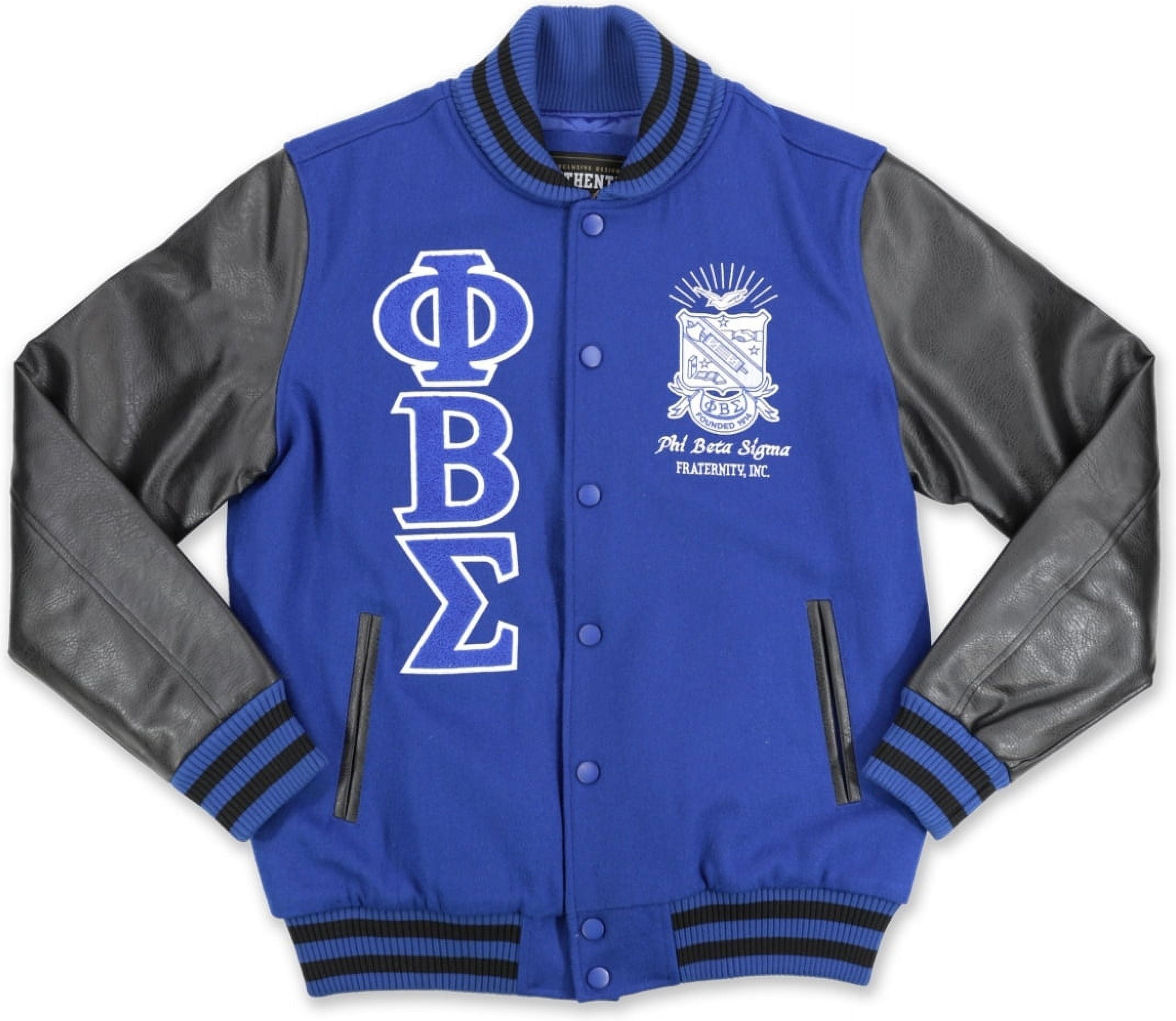 Big Boy Phi Beta Sigma Divine 9 S4 Mens Wool Jacket [Royal Blue - 4XL ...