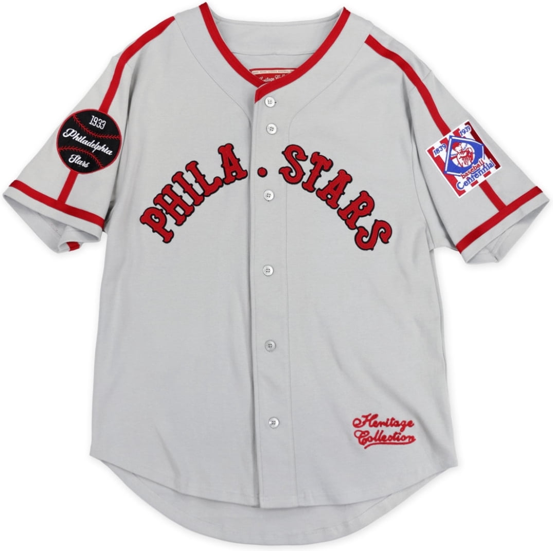 Big Boy Philadelphia Stars S2 Heritage Mens Baseball Jersey [Grey - S ...