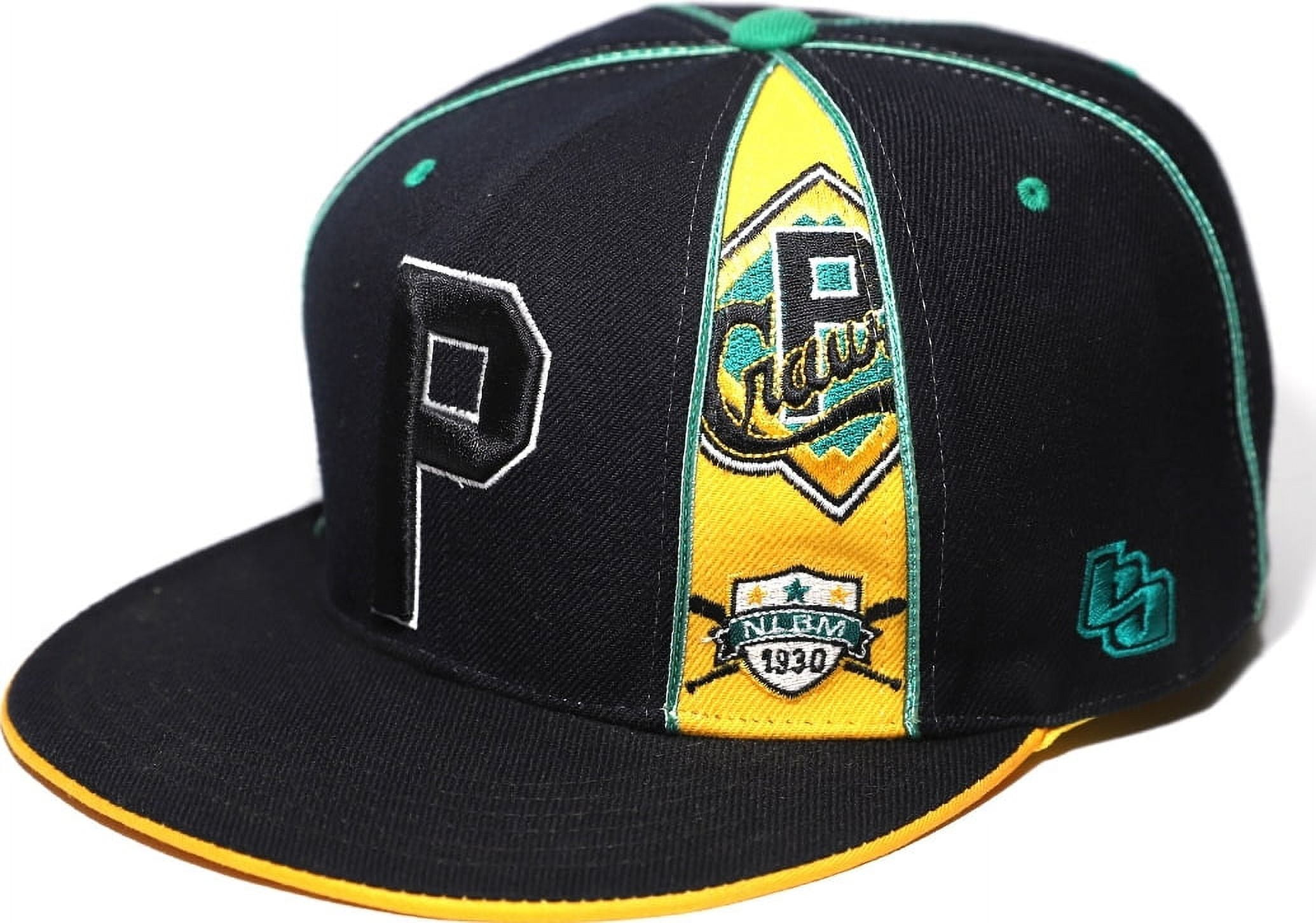 Big Boy Pittsburgh Crawfords S141 Mens Fitted Cap [Black/Gold - XL ...