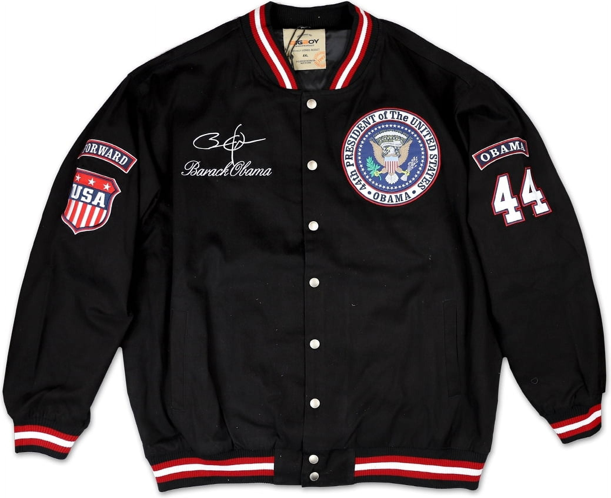 Big Boy Pres. Barack Obama 44th President Forward S2 Mens Twill Jacket ...