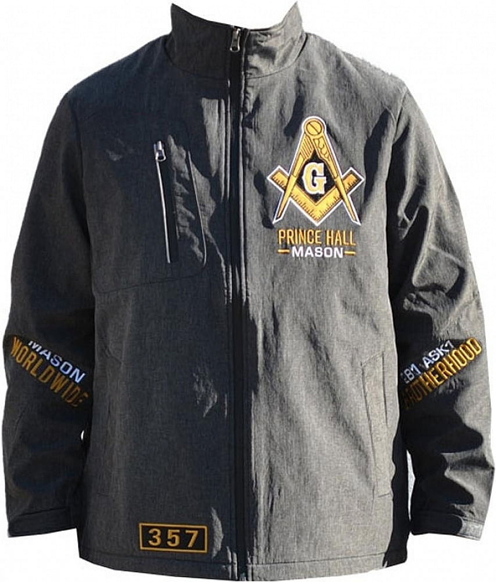 Big Boy Prince Hall Mason Divine S4 Mens Windbreaker Jacket [Charcoal ...