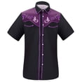 Big Boy School's Out for T-Shirt Western Cow Print Short Sleeve Button ...