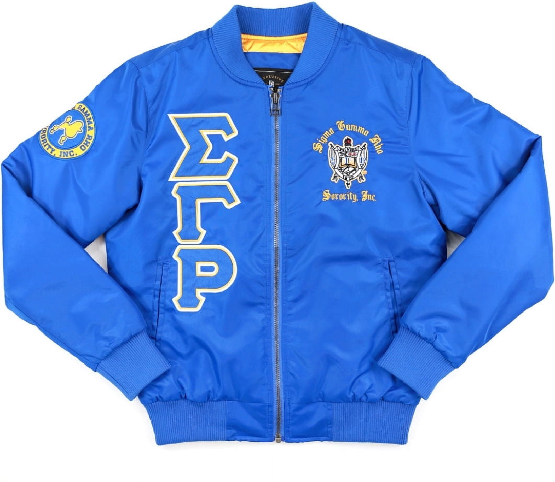 Big Boy Sigma Gamma Rho Divine 9 S1 Bomber Jacket [Royal Blue - XL ...