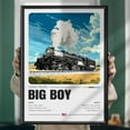 Big Boy Steam Train Poster: Vintage Locomotive Wall Art UNFRAMED PAPER ...