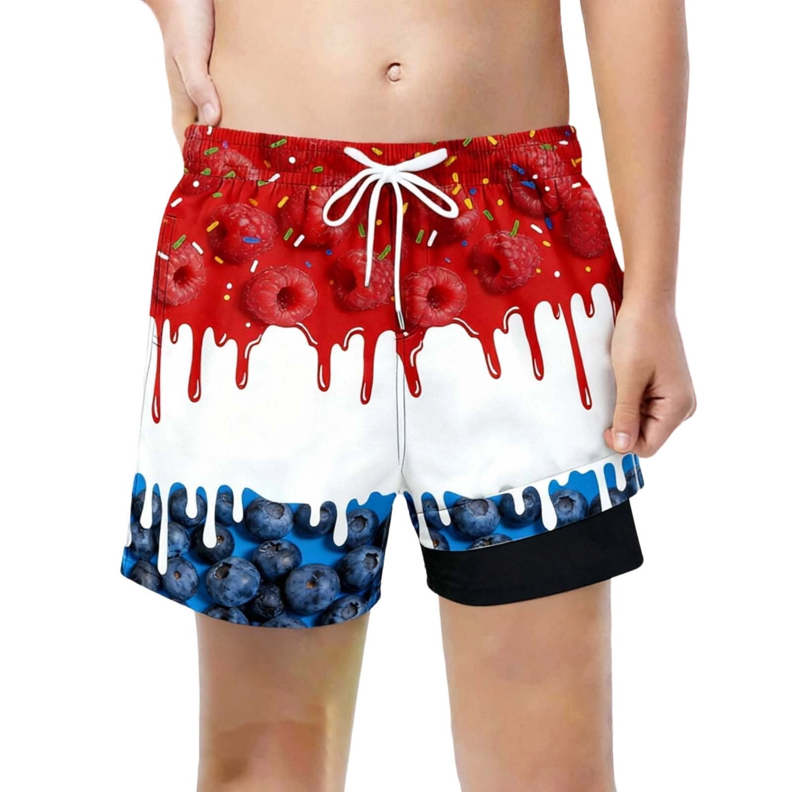 Big Boy Swimsuit Casual High Waisted Comfortable Loose Casual Pants ...