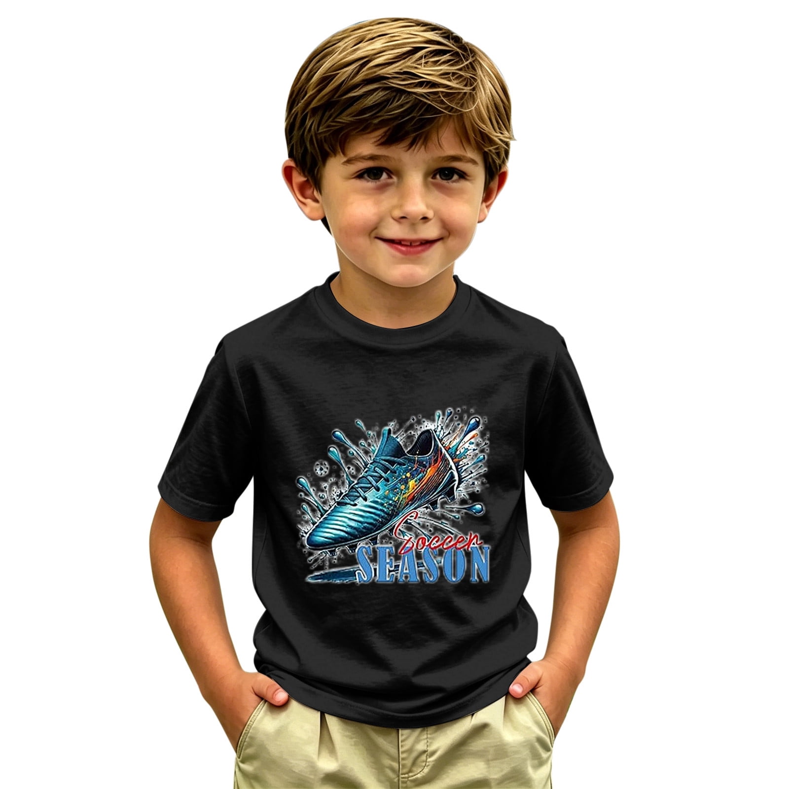 Big Boy T Shirt Graphic Graphic Short Sleeve Petite Clothing for Boy ...