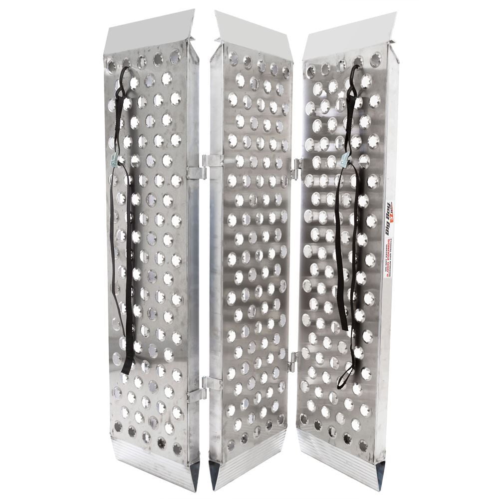 Big Boy TF-6048-EZ Aluminum 5' by 4' Folding Motorcycle Ramp by Black ...