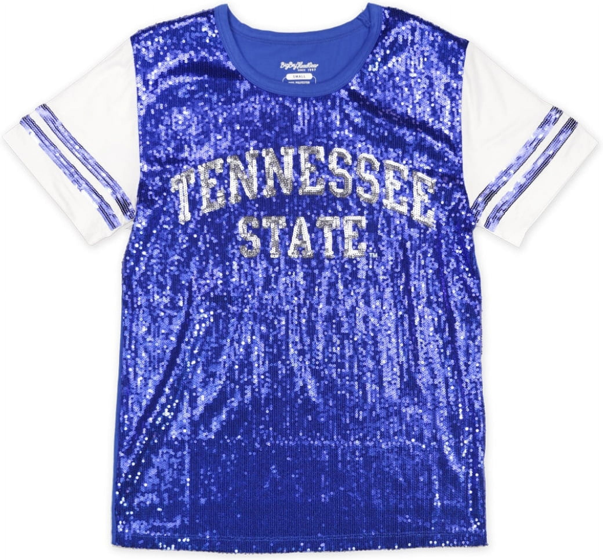 Big Boy Tennessee State Tigers S6 Ladies Sequins Tee [Royal Blue - M ...